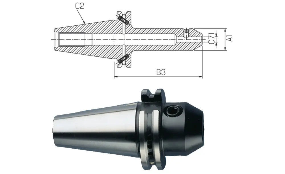 240520 50/16 - Weldon-Spannfutter überlang ISO 7388-1 AD/AF 50x16 HAIMER