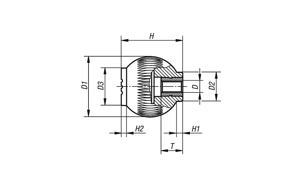 06245-03107 - NORELEM NOVO.GRIP Griffkugel Gr. 3 niro