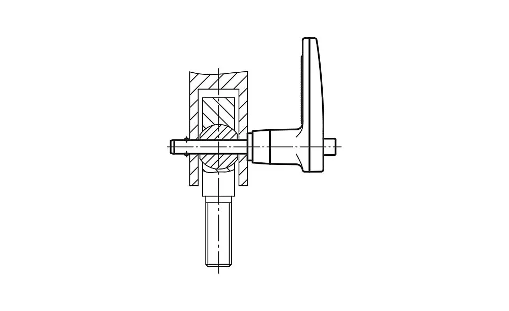 03196-15110090 - NORELEM Kugelsperrbolzen mit L-Griff