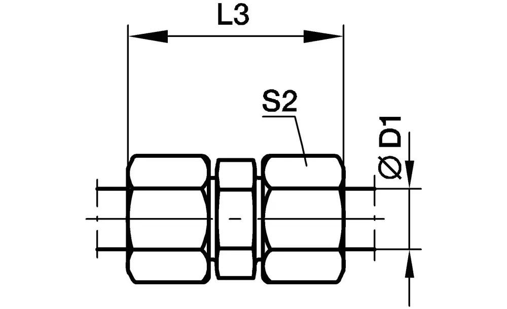 PARKER G Gerader Stutzen
