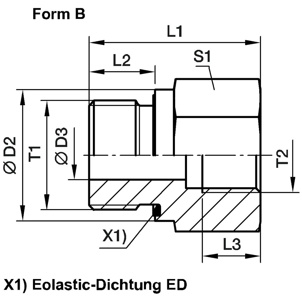 PARKER RI-ED Reduzier-/Erweiterungsstutzen mit Innengewinde - Ludwig ...