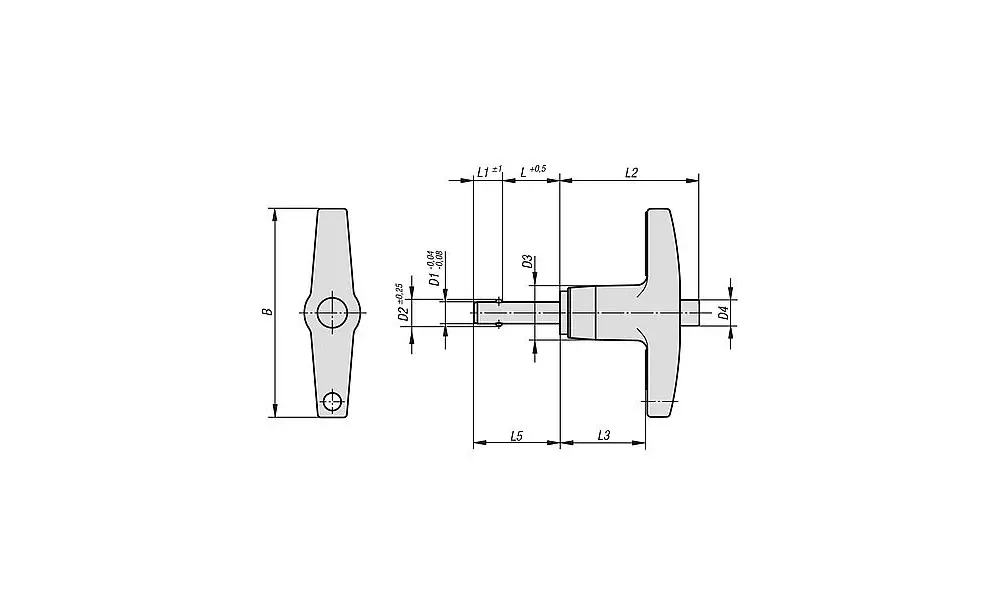 03196-24605025 - NORELEM Kugelsperrbolzen mit T-Griff