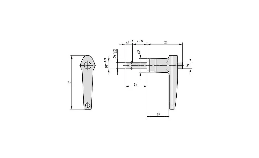 03196-15110090 - NORELEM Kugelsperrbolzen mit L-Griff